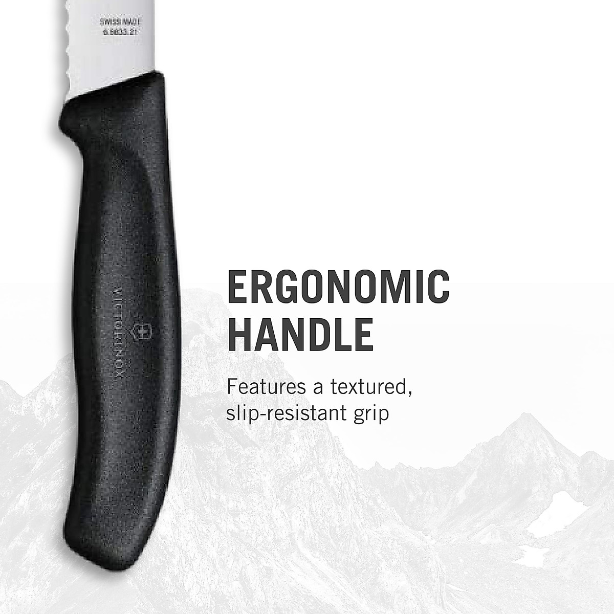 Victorinox Swiss Classic Kitchen Knife Set, 5 Pieces - Paring Knives, Utility Knife, Carving Knife and Bread Knife - Black, Multiple