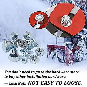 CheeMuii 784-5580 784-5580-0637 Skid Shoe Set Red for Cub Cadet MTD Troy Bilt Storm Snow Boss 524 826 Snowthrower Snowblower