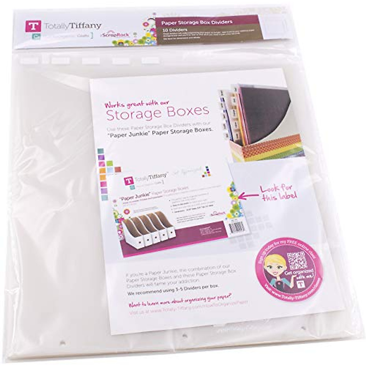 Totally-Tiffany SCRAPRACK BX DIVIDERS, Transparent