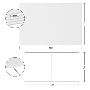 ANZEKE Blank Yard Signs with H- Metal Stakes, 2 Pack 18 x 12Inches White Corrugated Plastic Yard Lawn Sign for Party Decorations, Estate,Garage Sale Signs, Rent, Guidepost Decorations,Open House