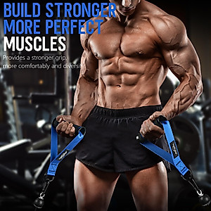 WALITO Exercise Handles, Replacement Cable Machine Attachments for Home Gym Equipment, Pulley System, Pilates, Resistance Bands, Strength Trainer, Heavy Duty Working Out Handles Accessories