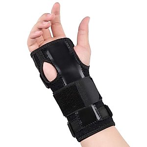 Carpal Tunnel Wrist Brace, Comfortable and Adjustable Wrist Support with Removable Splint Stabilizer for Tendonitis Mouse Hand Injuries, Night Wrist Sleep Support for Men Women