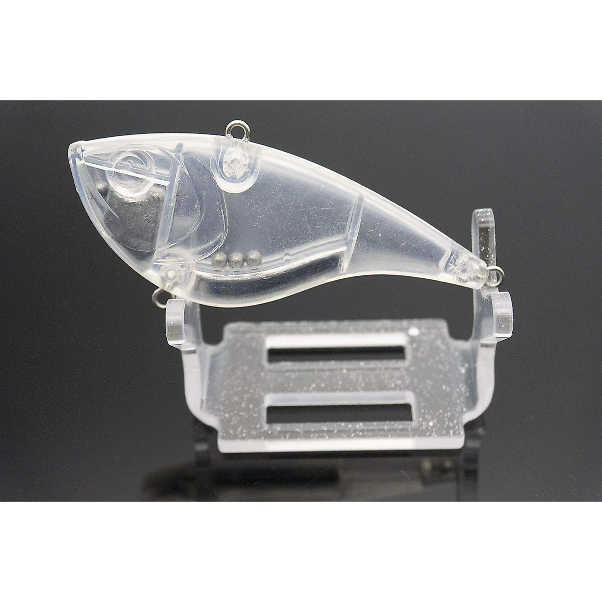 10PCS Unpainted Lure Blanks VIB 19.08g 8cm with 6mm Free Fishing Eye Crankbait Simulation Blank Body Clear Hard Baits Trout Salmon Swimming Sea Bait Topwater Freshwater Plastic Minnow Lure 6088 6mm