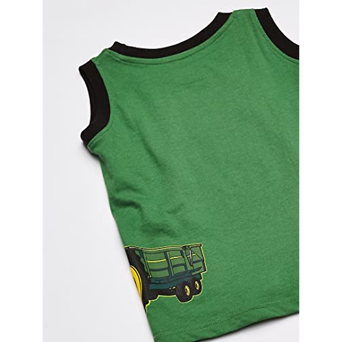 John Deere boys Muscle T-shirt T Shirt, John Deere Green Black, 4 US