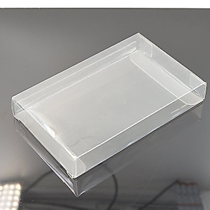 10 Pcs Scratch Resistant Boxes Clear Plastic Case for Nintendo SNES(Super NES) Game Cartridge Protectors Cover