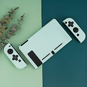 GeekShare Protective Case Slim Cover Case Compatible with Nintendo Switch and Joy Con - Shock-Absorption and Anti-Scratch (Peppermint Green)