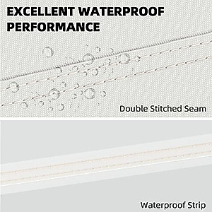 Patio Chair Covers for Outdoor Furniture Lounge Club, Waterproof and Heavy Duty Lawn Adirondack Rocking Chair Covers, Outside Furniture Water Resistant with All Weather Protection