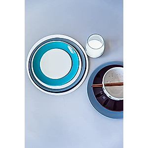 Imperius Set of 96 Felt Plate China Storage Containers Dividers Protectors - Thick and Premium Soft - Dish Storage Containers Dividers 24-10", 48-6", 24-4.8"-White