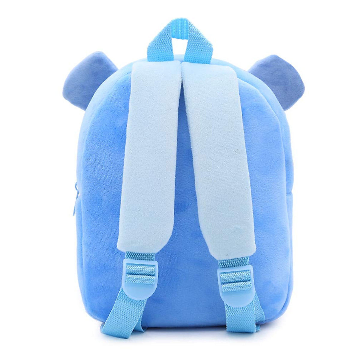 Toddler Backpack Zoo Plush Mini Daypack Animal Cartoon Travel Bag for Baby Girl Boy (Blue（Hippo）)