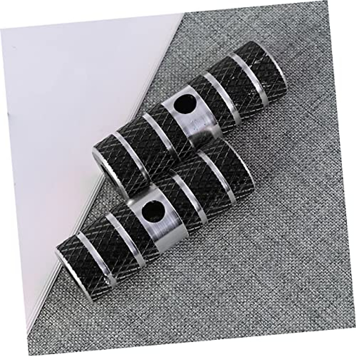 Kisangel 2pcs Pair Black Peg Cycling BMX Feet Anti Anti-Skid Stunt Stands Accessories Bicycle Pegs Axle Aluminum Motorcycle Skid Adult Foot Seat Rear Alloy for Pedals