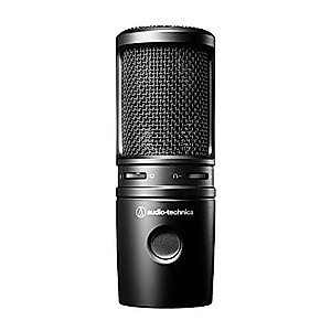 Audio-Technica AT2020USB-X Cardioid Condenser USB Microphone, Black