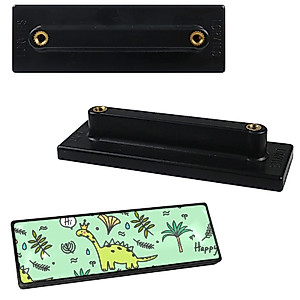 4 Pack 3.6 Inch Double Holes Cabinet Knobs, Kitchen Cabinet Dresser Drawer Closet Cupboard Door Knobs Handles Pulls for Home Bedroom Bathroom Dinosaur