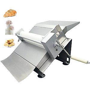 TECHTONGDA Manual Dough Sheeter Machine 16.5" Fondant Sheeter Pasta Maker Roller Machine Compact Dough Sheeter for Croissants, Pizza, Icing, Marzipan, Puff Pastry