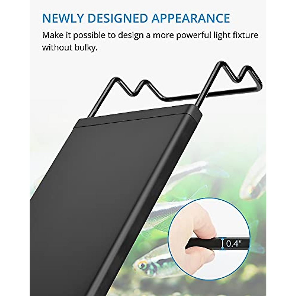 NICREW Full Spectrum Planted LED Aquarium Light, with Timer, for Freshwater Fish Tank, 18-24 Inch, 14 Watts