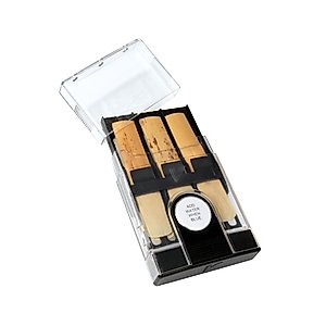 Vandoren HRC10 Hygro Case for Bb/Eb Clarinet/Soprano/Alto Saxophone for 6 Reeds, Black