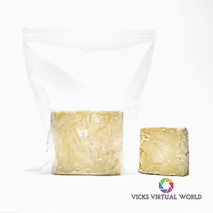 Vicks Virtual World Ivory Raw African Unrefined Shea Butter Imported from Ghana 2lb