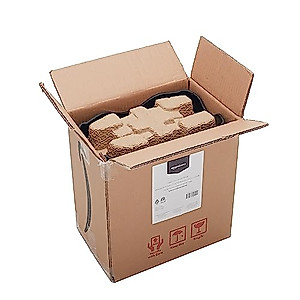 Amazon Basics 6 Sheet Cross Cut Paper and Credit Card Home Office Shredder with 3.8 Gallon Bin, Black