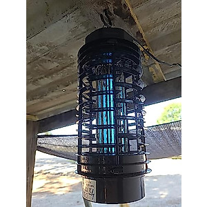 Bug Zapper, Mosquito Zapper Outdoor, Electric Mosquito Killer Indoor, Fly Trap, Effective Insect Zapper for Home Backyard Patio, Waterproof Indoor & Outdoor (Black)