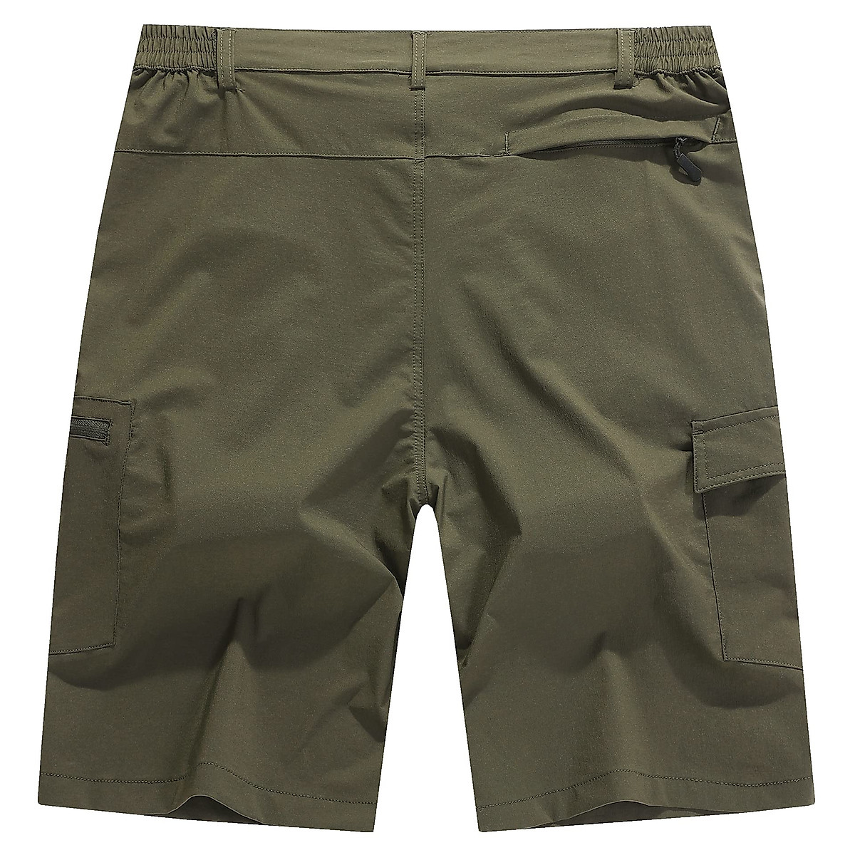 Men's Quick Dry Cargo Hiking Shorts Stretchy Lightweight 5 Pockets Camping Cycling Fishing Work Shorts Army Green 40