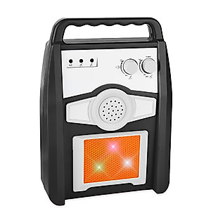 Best Choice Products Kids Electric Musical Guitar Play Set, Toy Guitar Starter Kit Bundle w/ 6 Demo Songs, Whammy Bar, Microphone, Amp, AUX, 2 Sticker Sheets - Black