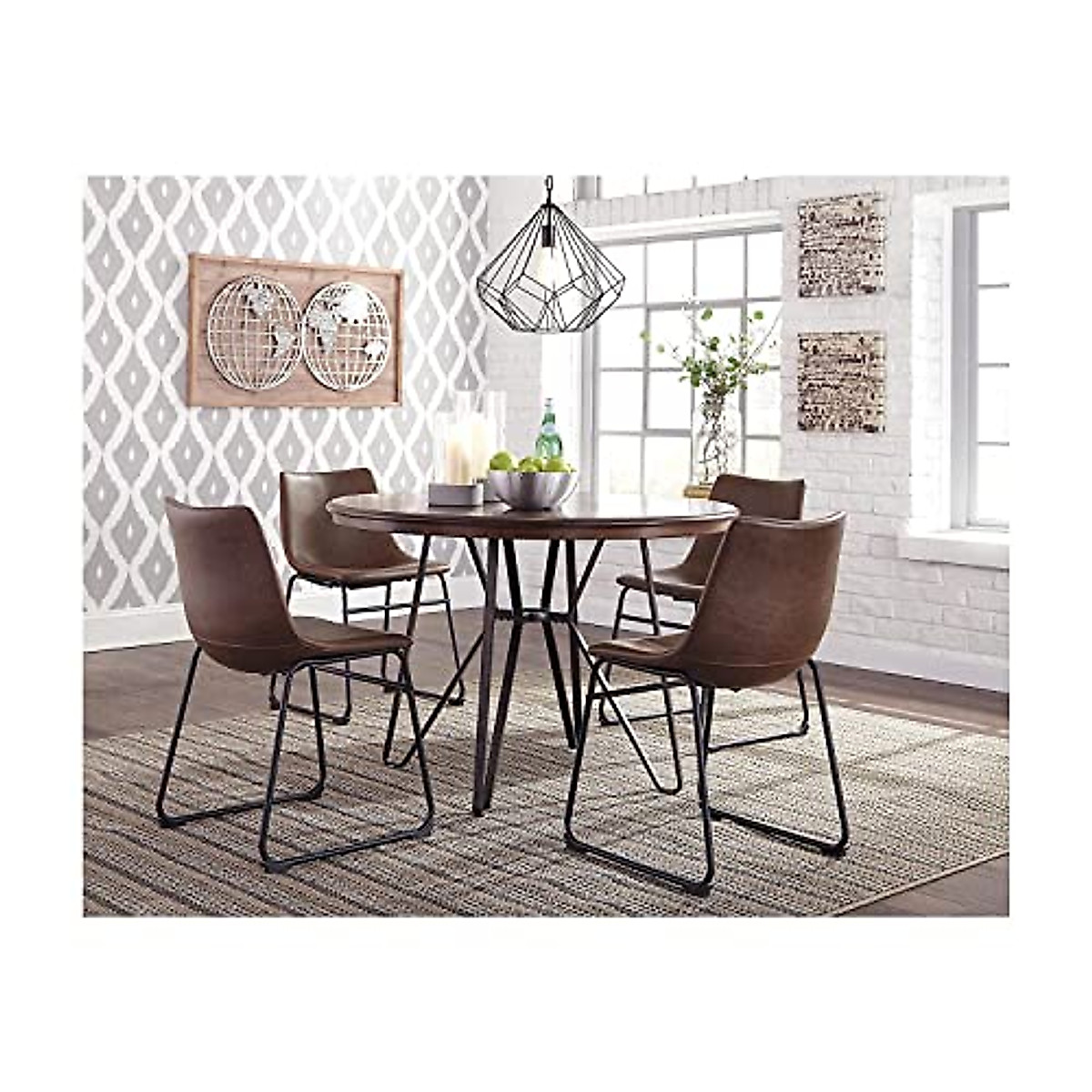 Signature Design by Ashley Mid Century Centiar Dining Room Table, Brown