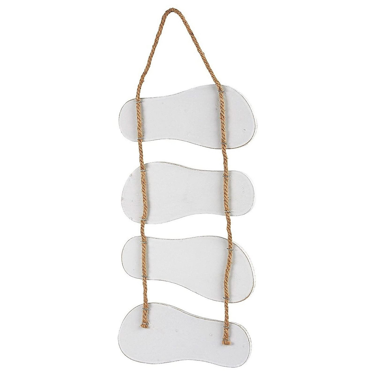 Juvale Wooden Beach Wall Hanging Decor Sign, Flip Flop Beach Decorations for Home, Bathroom, Living Room, Bedroom and Dining Room, The Beach is My Happy Place (8.7x20.9 In)