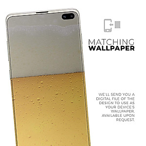 DesignSkinz Cold Beer | Protective Vinyl Decal Wrap Skin Cover Compatible with The Samsung Galaxy S20 Ultra (Full-Body, Screen Trim & Back Glass Skin)