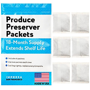 Impresa 6-Pack of FreshFlow Equivalent to P1KC6R1 / W10346771A Compatible Replacement Produce Preserver Packets