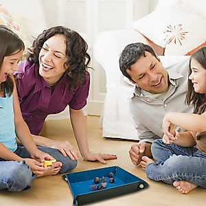 TAMYUN 7 Pieces DND Dice Set Amethyst Natural Gemstone Dice D4 D6 D8 D10 D00 D12 D20 and Dice Bag RPG Polyhedral Dungeons and Dragons Dice Toys