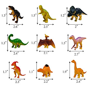 GLAHORSE 26 PCS Dinosaur Cake Toppers With Dinosaur Eggs Leaves Trees Cake Decorations For Birthday,Dinosaur Themed,Jungle Safari, Wild Animals,Kids Party Decorations