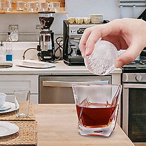 ITWIST Large Ice Ball Maker Mold, Round Ice Cube Tray with Tongs Easy Release, 16x2.5in Sphere Ice Trays for Freezer, Round Ice Molds for Whiskey, Bourbon, Cocktails & Drinks