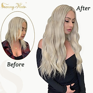 Sunny Hair Blonde Nano Extensions Human Hair 20inch for Women Nano Bead Hair Extensions Human Hair Platinum Blonde Nano Hair Extensions Human Hair Blonde Nano Hair Extensions Back to School 50g