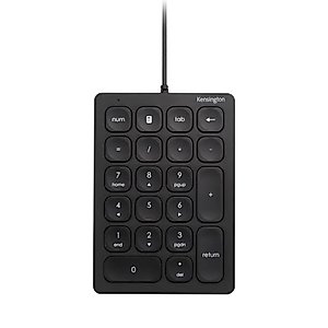 Kensington Wired Numeric Keypad with Plug & Play USB Connection, 21-Key Numpad with 4 Shortcut Keys for PC, Laptops and Other Devices (K79820WW)