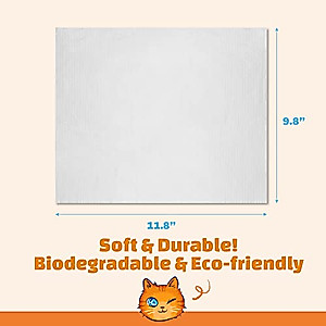 Mr. Tom's Magic Towel - Pet Wipes for Cats - Rinse-Free Compressed Shampoo Towel for Cats and Dogs - Non-Toxic, Re-usable, pH-Balanced, Omega 3 Fish Oil Cat Shampoo - 10 Towel Pieces