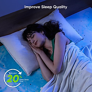 Marsail 3-inch Queen Memory Foam Mattress Topper, Gel Infused Cooling Mattress Topper, Soft Mattress Topper for Sleeper Sofa, RV, Camper, CertiPUR-US Certified