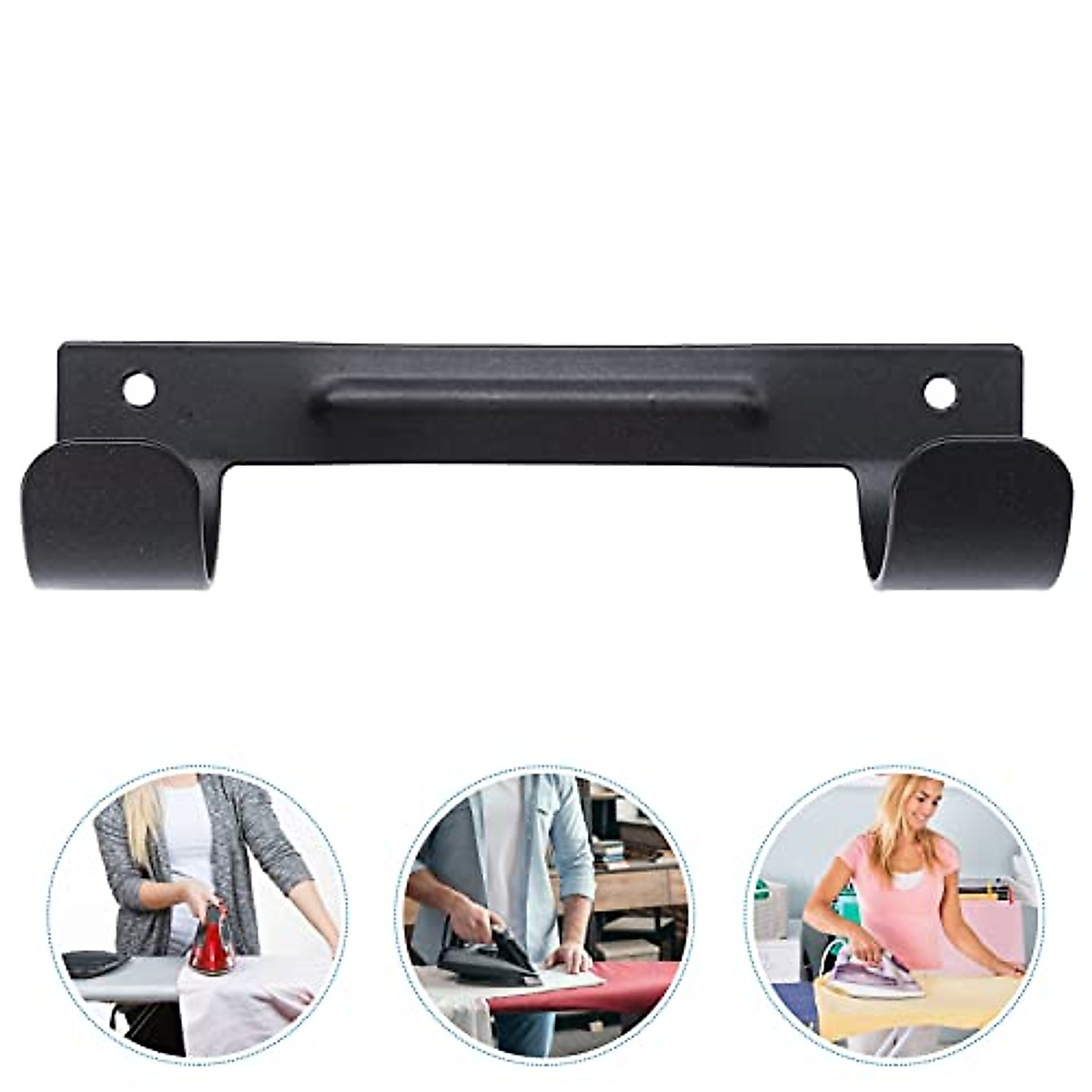 Housoutil Ironing Board Hanger Rack Ironing Board Shelf Storage Hanger Holder for Household