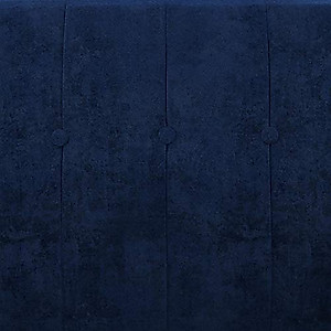 DHP Ivana Tufted Futon, Blue Velvet