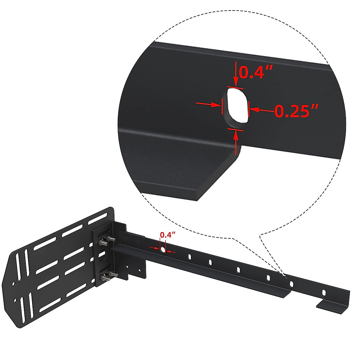 Bed Frame Footboard Extension Brackets Set Attachment Kit, Bolt-on Footboard Extension Bracket Attachment Kit - Fit for Twin,Full,Queen,King Size Bed