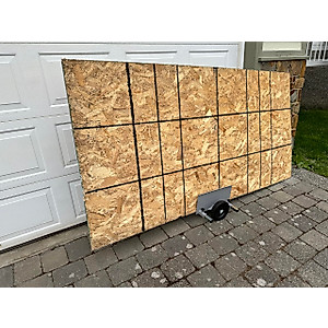 Heavy Duty Panel Dolly Cart, 600lbs Capacity Drywall Cart, Sheetrock Cart, Glass Sheet Slab Panel Mover Rolling Cart with Wheels, Adjustable 9” Width Door Dolly Plywood Carrier, Tow Dolly for Moving