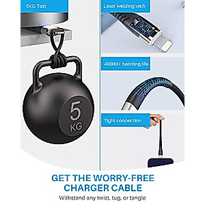 Apple MFi Certified iPhone Charger Cable 3ft, 2Pack Lightning Cable 3 Foot, High Fast/Data Sync 3 Feet Apple Charging Cable Cord for Apple iPhone 13/12/11 Pro/11/XS MAX/XR/8/7/6s/6/Plus/5,iPad