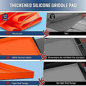 28-Inch Silicone Griddle Cover for Blackstone - Stain and Rust Protection - Perfect Fit and Easy to Clean Blackstone Griddle Cover
