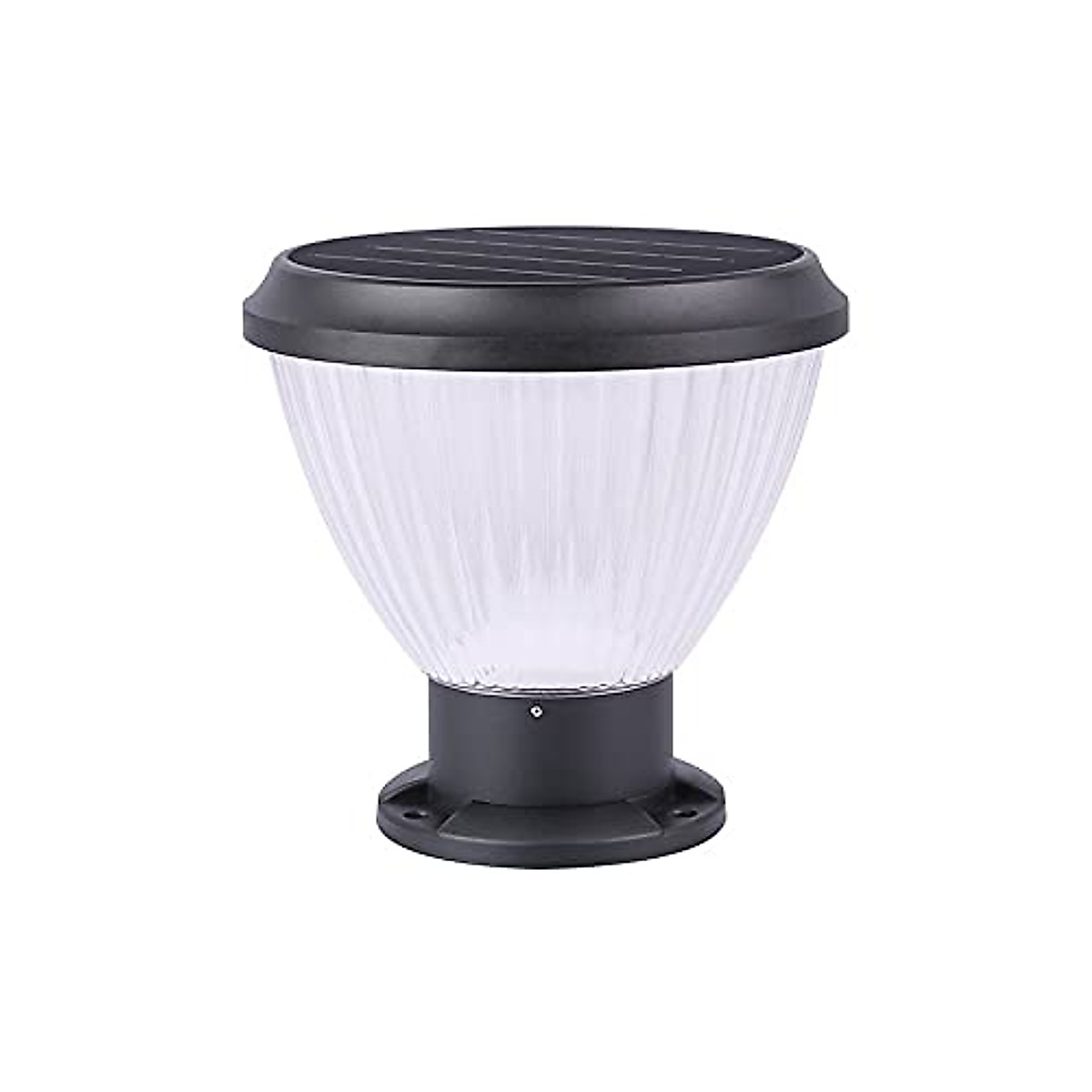 Kangl Solar Column Headlight Home Outdoor Garden Villa Pillar Lamp Waterproof Outside Landscape Fixtures,Creative Pumpkin Shape Fence Lights,for Walkway Path Driveway(Warm White)