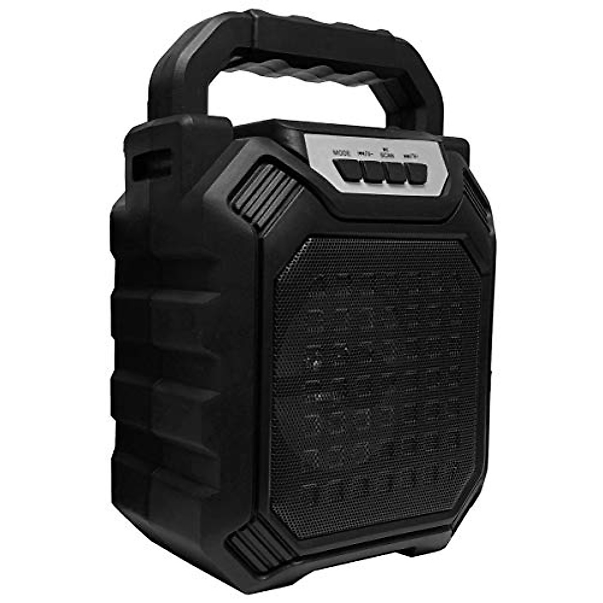 FM Radio TF/USB MP3 Player Bluetooth Portable Speaker Rechargeable-Black