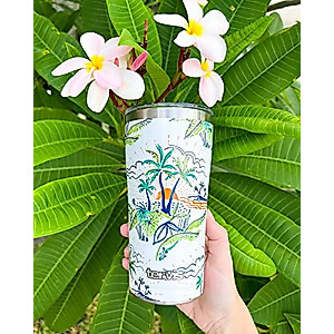 Tervis Painted Tropical Paradise Insulated Tumbler, 20oz Legacy, Stainless Steel