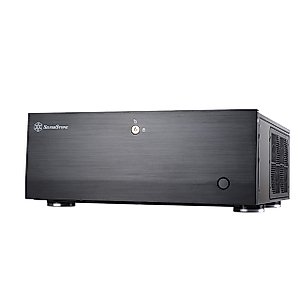 SilverStone Technology GD07B Home Theater Computer Case with Lockable Aluminum Front Panel for E-ATX/ATX/Micro-ATX Motherboards GD07B-x