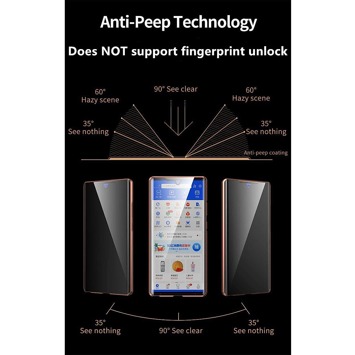 KMXDD Anti-Peeping Galaxy Note 20 Ultra 360° Full Body Case,Clear Double Sided Tempered Glass [Magnetic Adsorption] Metal Bumper Protection Privacy Cover for Note 20 Ultra (Black, Note 20 Ultra)