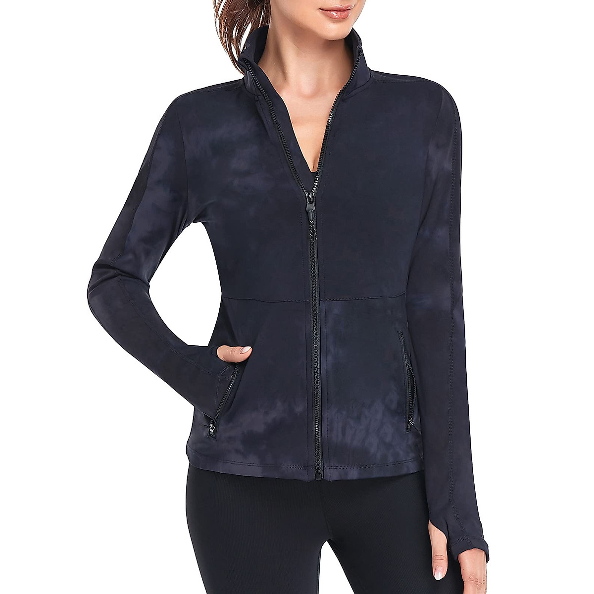 VUTRU Women's Workout Yoga Jacket Full Zip Running Track Jacket