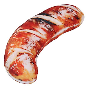 Zerodis Simulation Food Pillow, 3D Toy Cushion Pillow Plush Toy Soft Sofa Living Room Bedroom Car Decoration(Simulation Sausages)