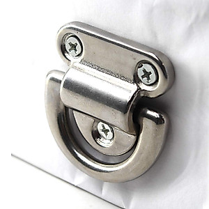 AVRYN Eyebolt Screws,Lifting Ring Eye Bolts,Folding Pad Eye 316 Stainless Steel Lashing Ring Heavy Duty D Ring Tie Down Anchor (Color : 10mm)