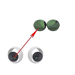 OculusQuest 2 Handle Rocker Cap Controller Silicon Shell Silicone Non-Slip (Black)